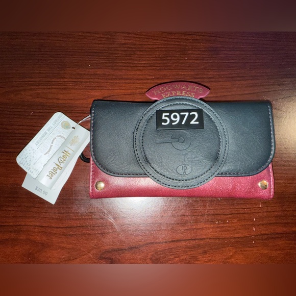 Loungefly | Bags | Hogwarts Express Black And Burgundy Wallet | Poshmark